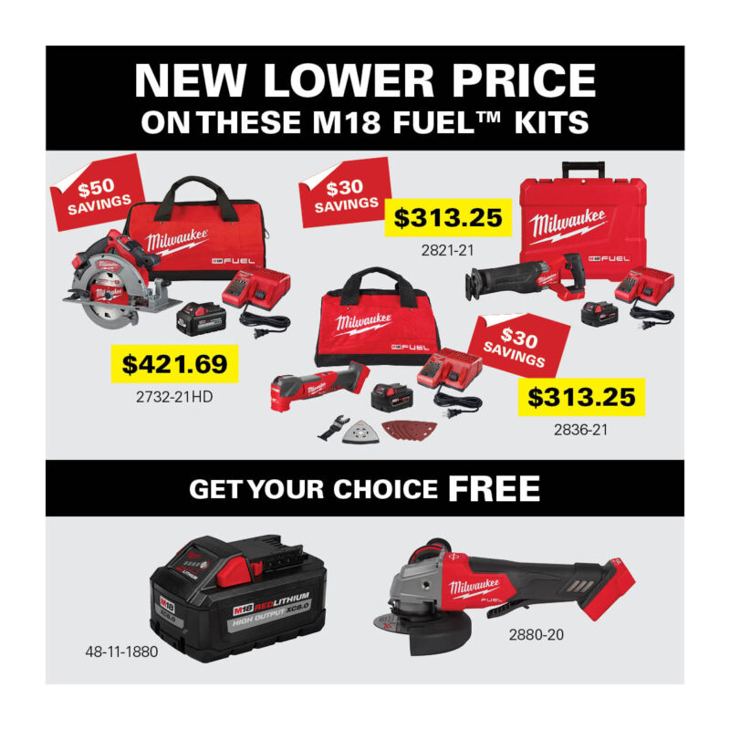 Current Milwaukee Promos - Precision Drive & Control - Feb-Apr